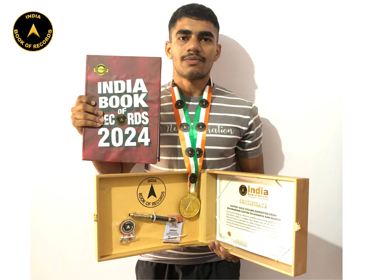 Fastest solo cycling expedition Brahmadham Asotra to Ram Mandir