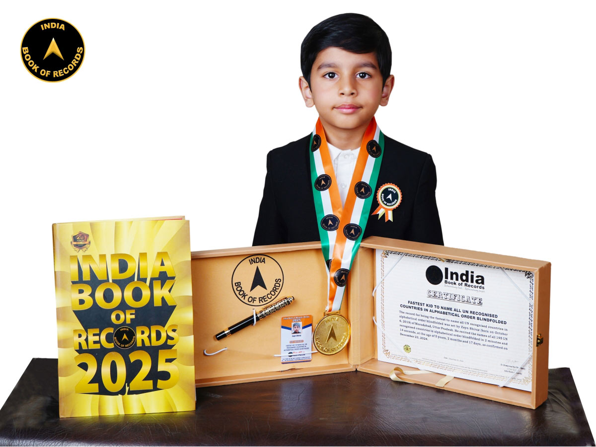 Fastest kid to name all countries in alphabetical order blindfolded