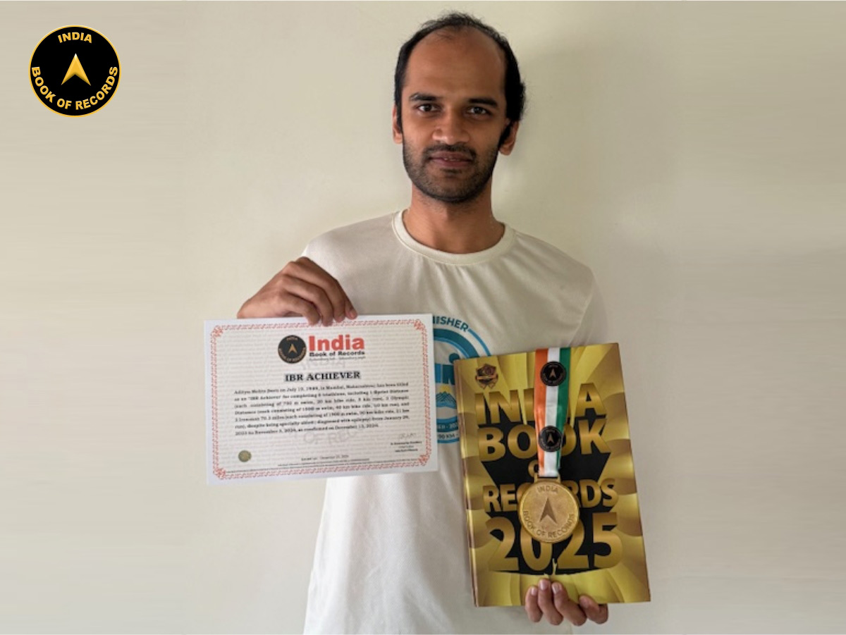 Aditya Mehta - IBR Achiever - India Book of Records