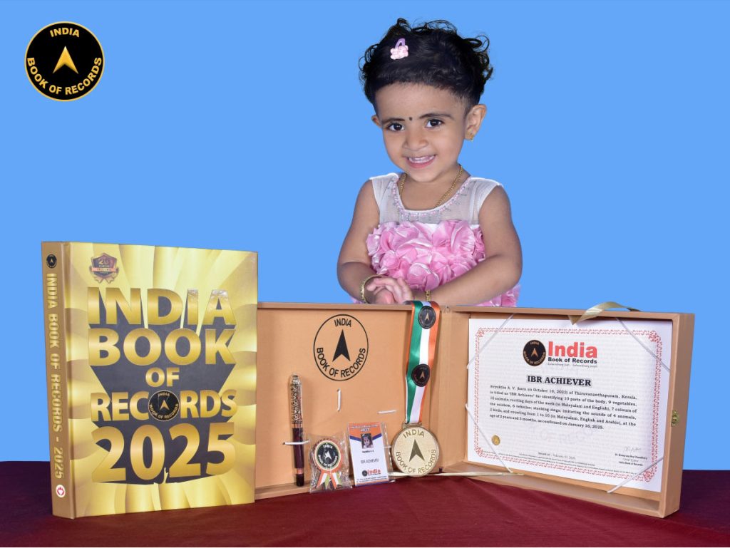Avyuktha A. V. -IBR Achiever - India Book of Records