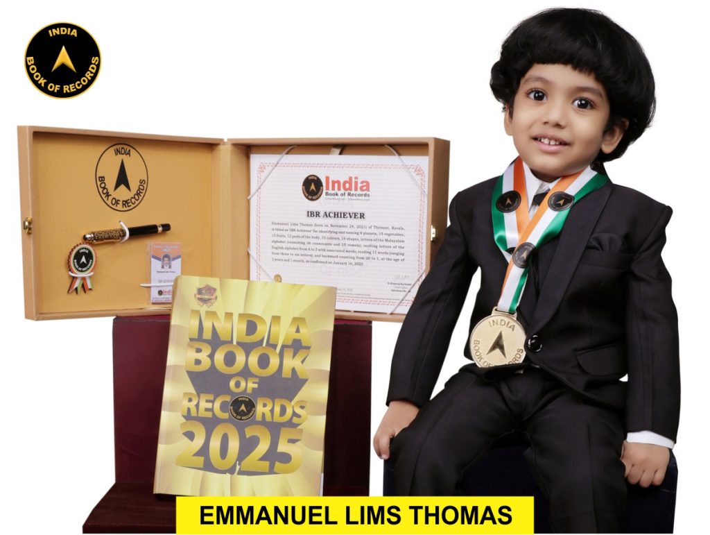 Emmanuel Lims Thomas - IBR Achiever - India Book of Records