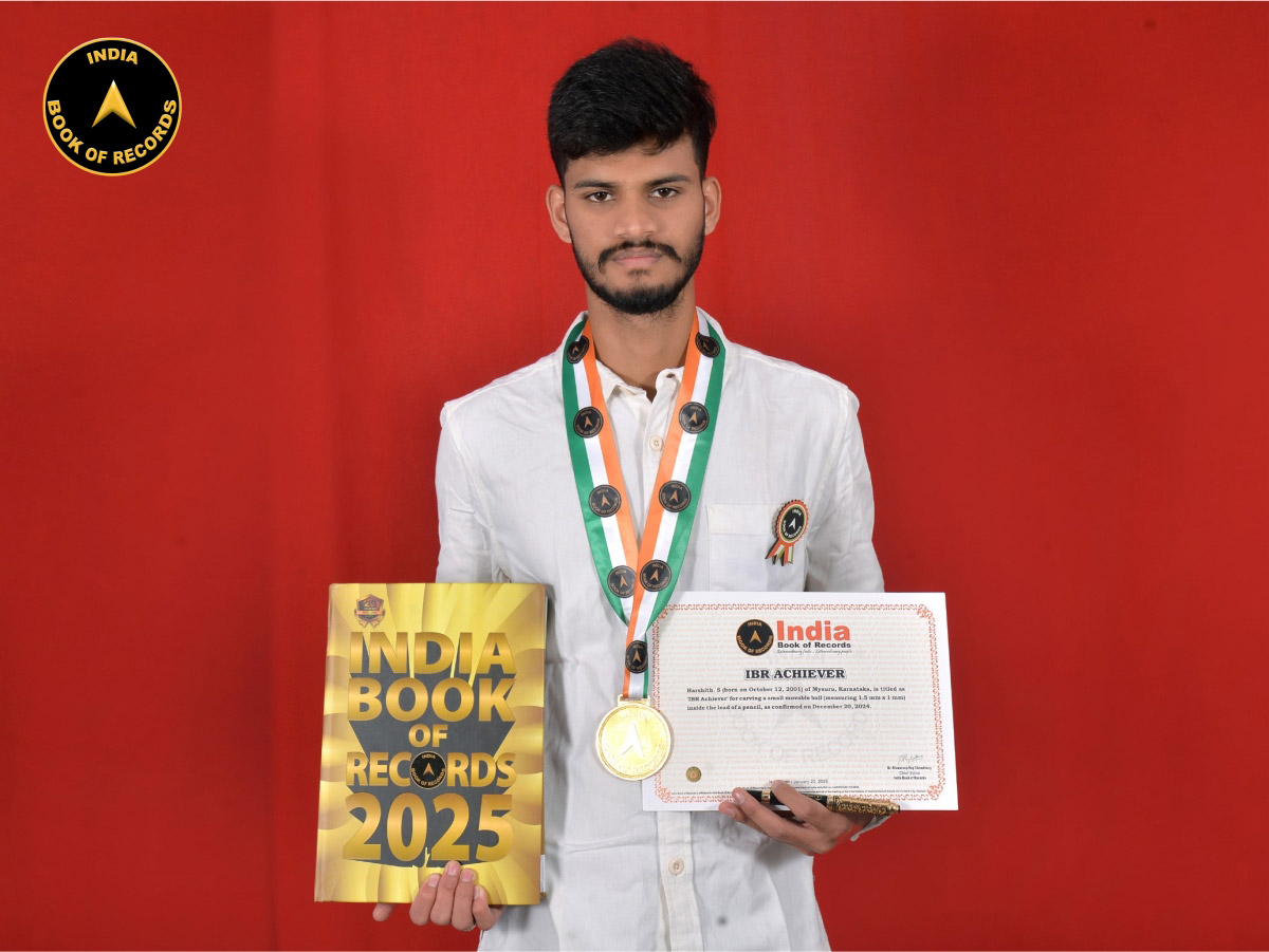 Harshith.S - IBR Achiever - India Book of Records