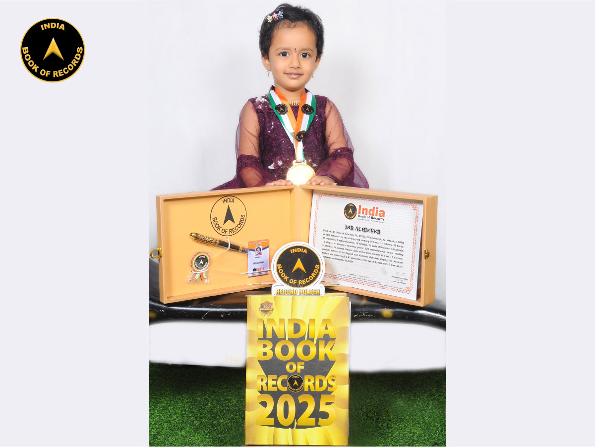 Hrishitha K. - IBR Achiever - India Book of Records