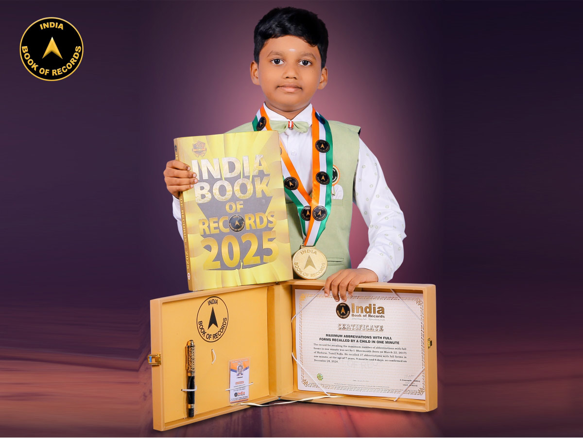 Maximum abbreviations with full forms recalled by a child - India Book ...