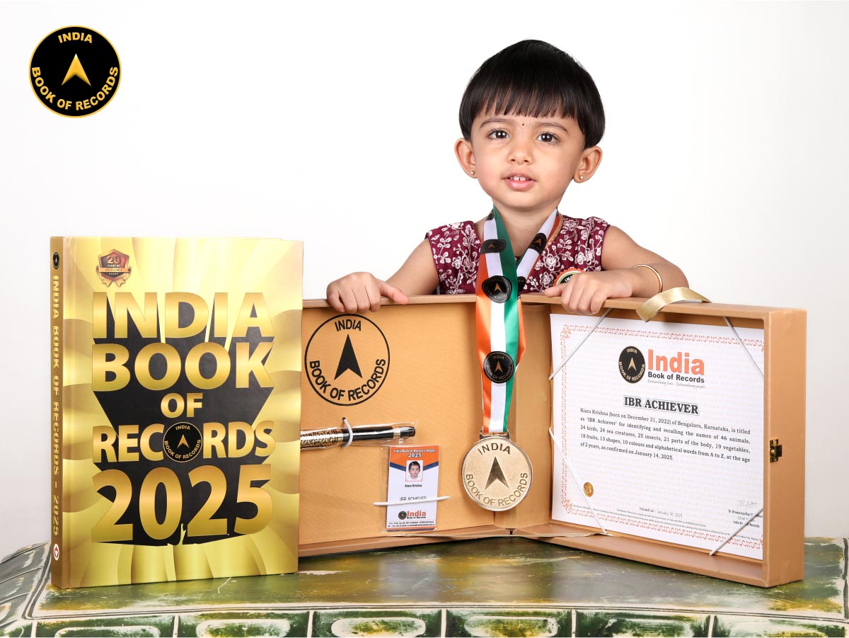 Kiara Krishna - IBR Achiever - India Book of Records