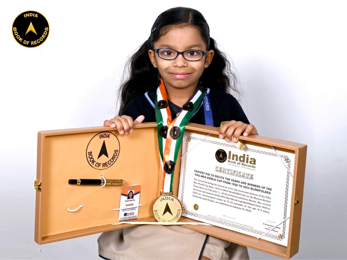 Fastest kid to recite years and winners of the FIFA Men World Cup