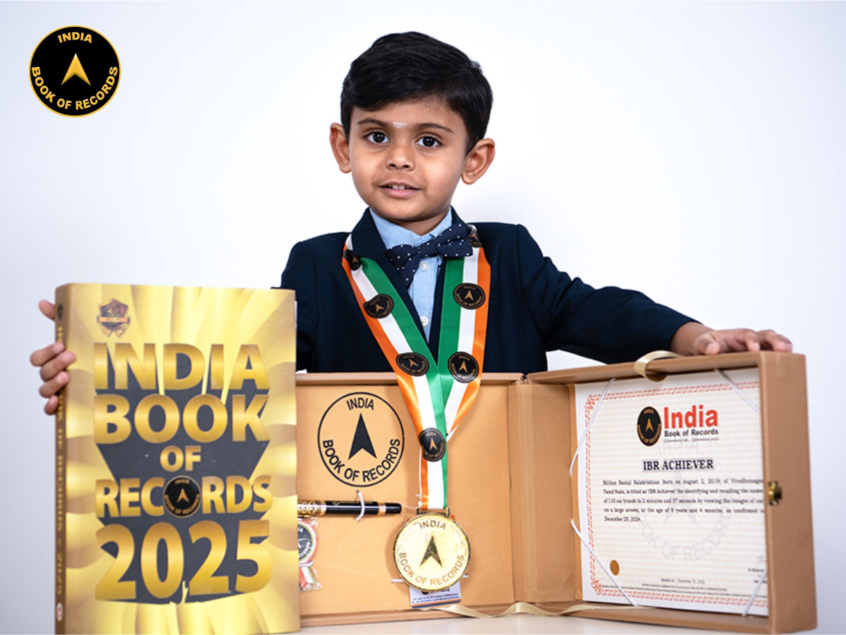 Mithun Baalaji Balakrishnan - IBR Achiever - India Book of Records