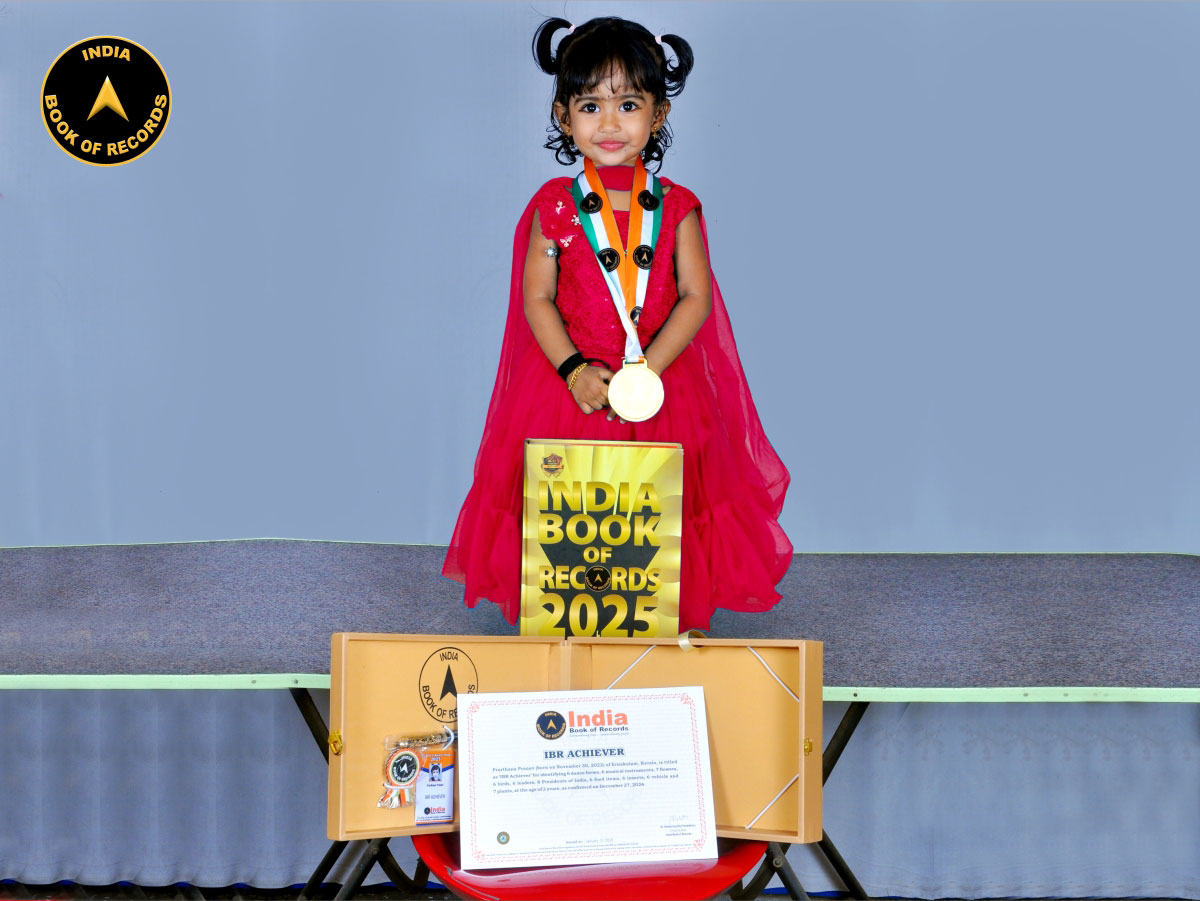 Prarthana Pranav - IBR Achiever - India Book of Records