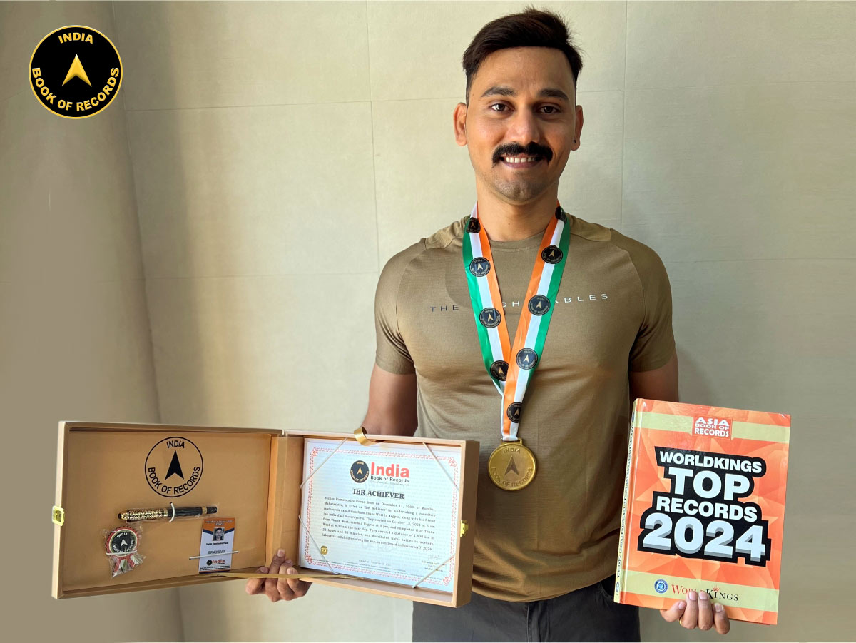 Sachin Ramchandra Pawar - IBR Achiever - India Book of Records