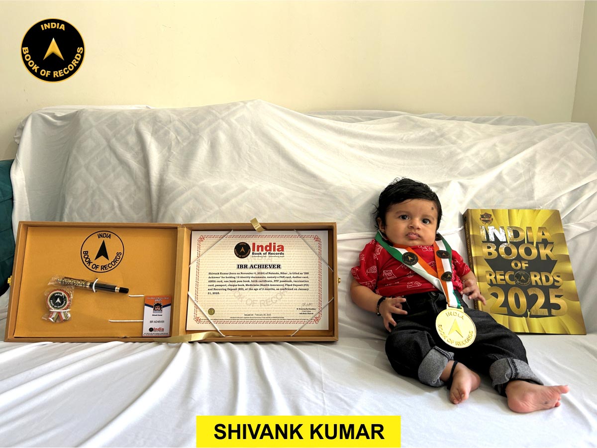Shivank Kumar-IBR Achiever - India Book of Records