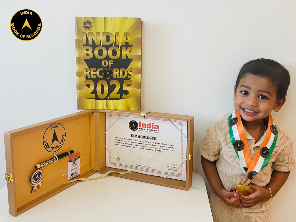 Shravan Sandeep - IBR Achiever - India Book of Records