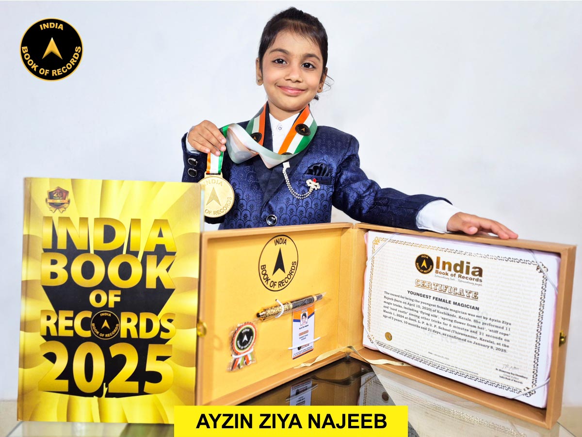 Ayzin Ziya Najeeb -Youngest female magician