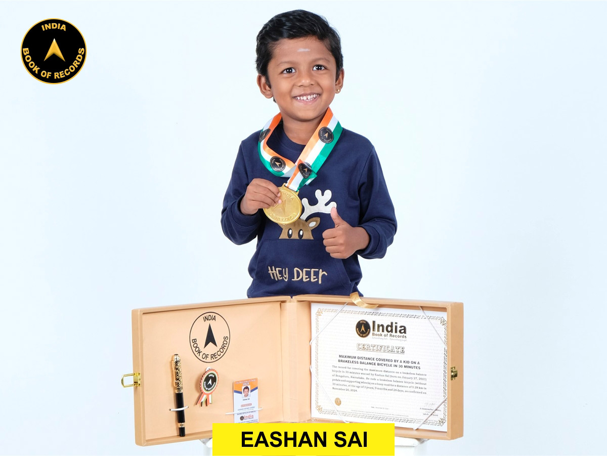 Maximum distance covered by a kid on a brakeless balance bicycle