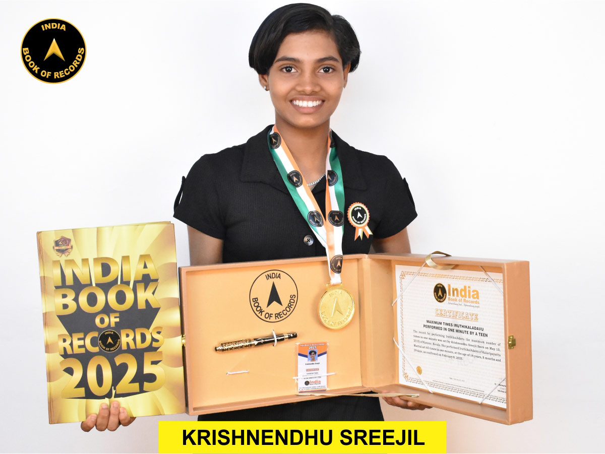 Maximum times Iruthikal Adavu performed in one minute by a teen - India ...