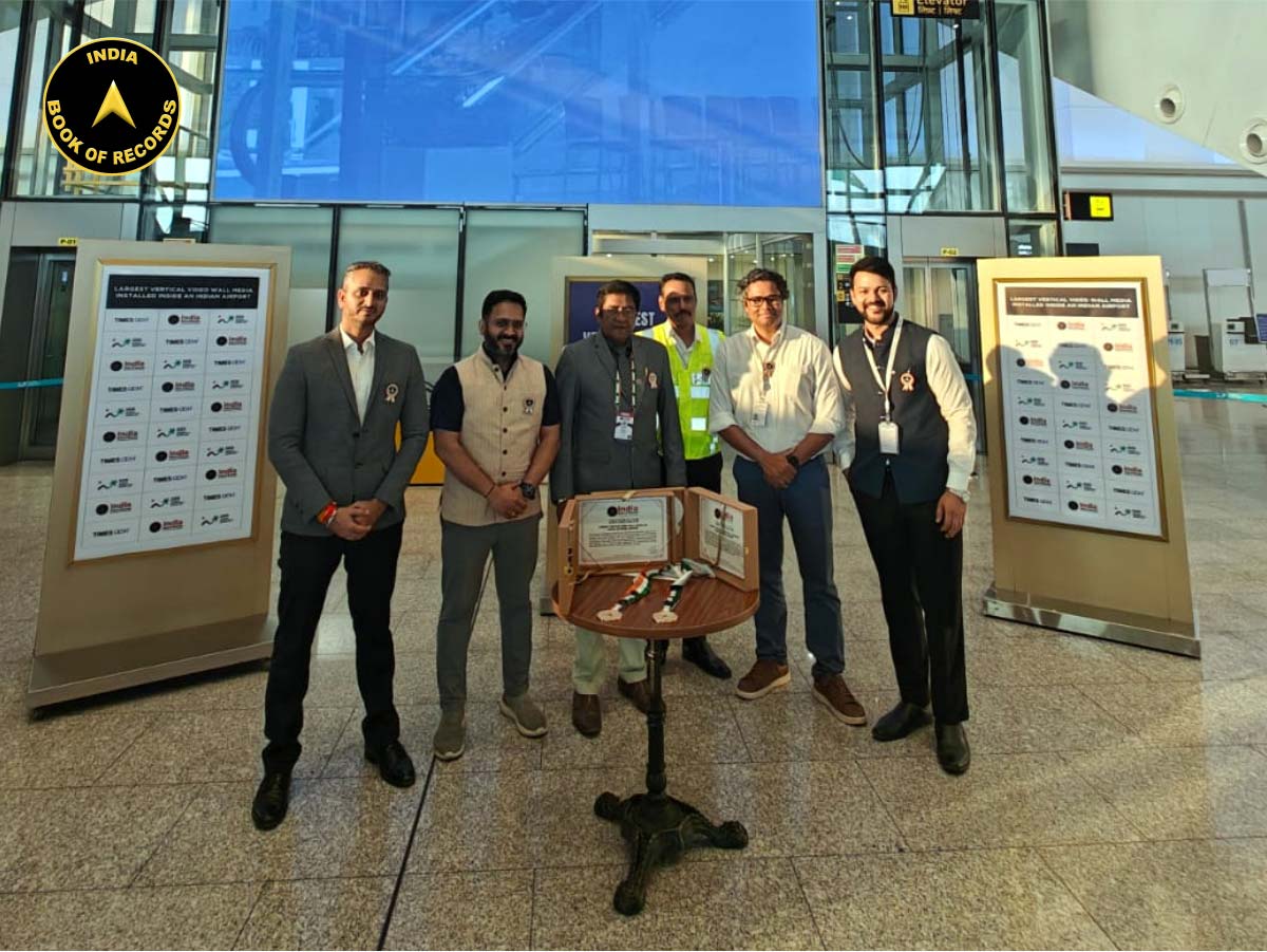 Largest Vertical Video Wall Media Inside an Indian Airport - India Book ...