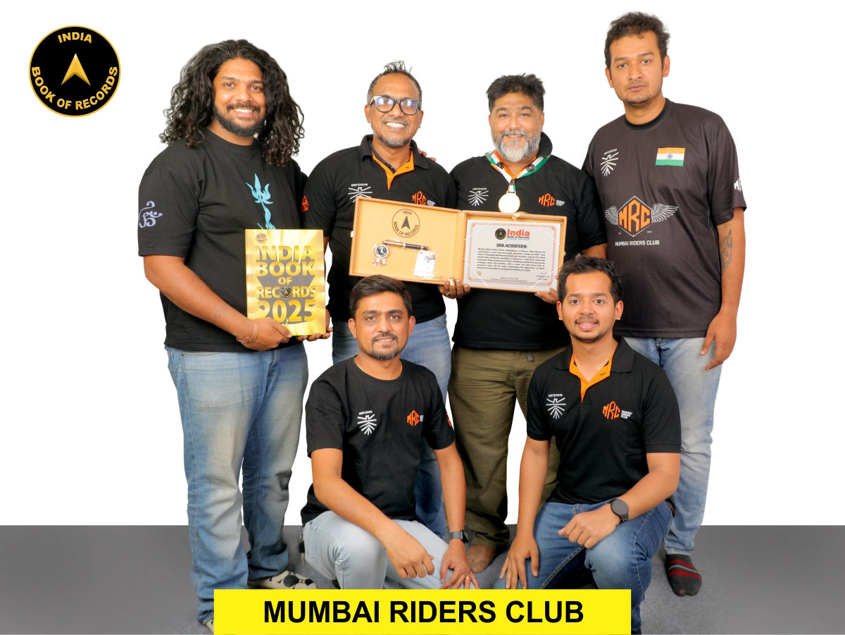 Mumbai Riders Club of Thane - IBR Achiever - India Book of Records