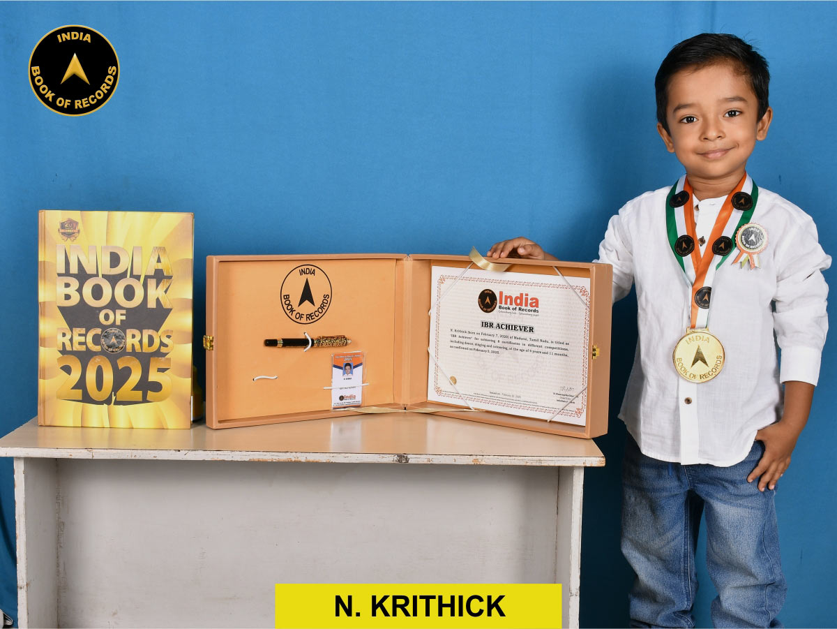N. Krithick - IBR Achiever - India Book of Records