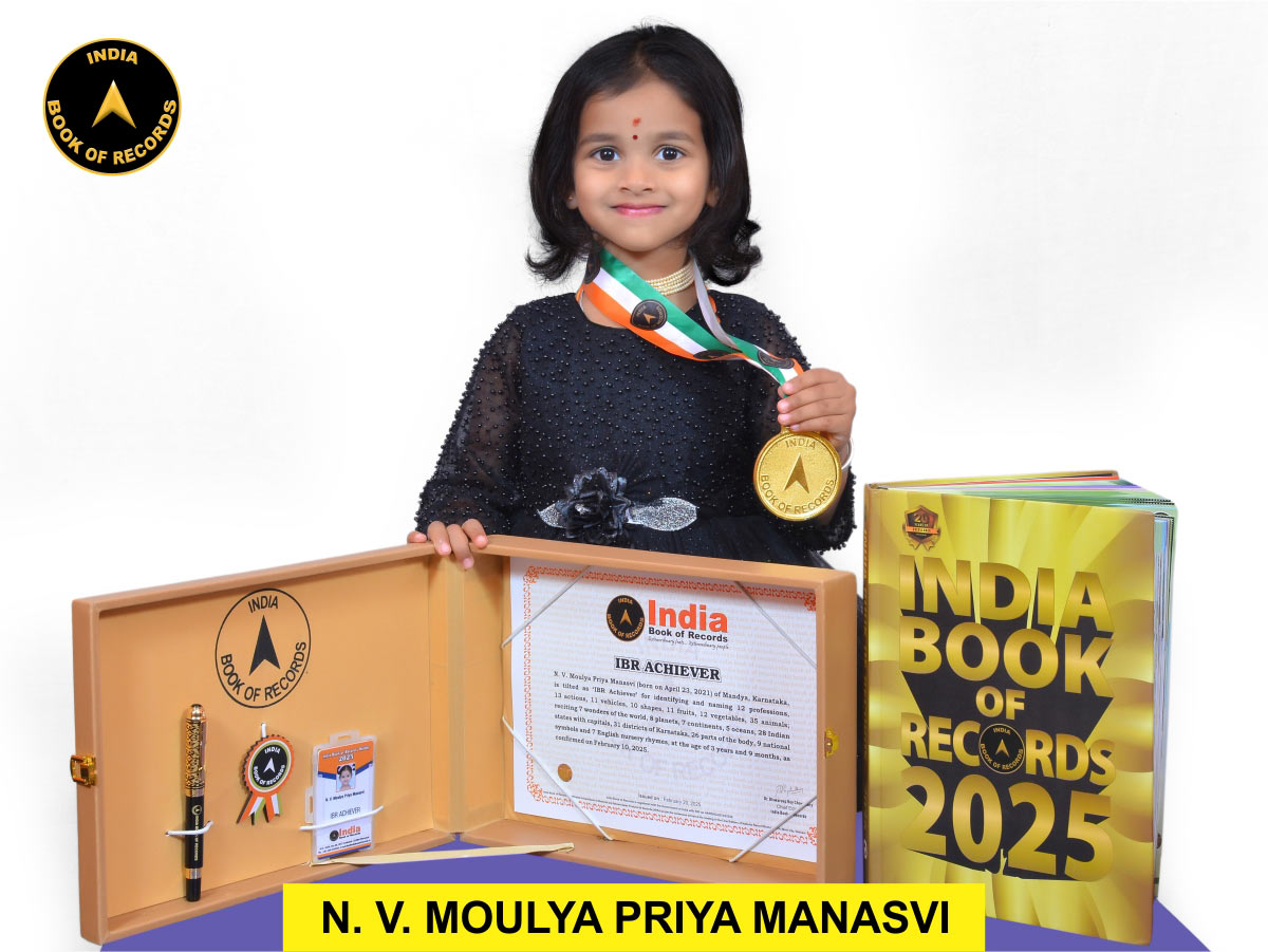N. V. Moulya Priya Manasvi - IBR Achiever - India Book of Records