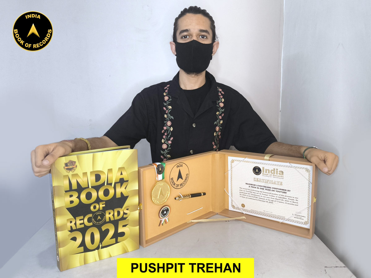 Maximum livestreams performed by a teen in one year on YouTube - India ...