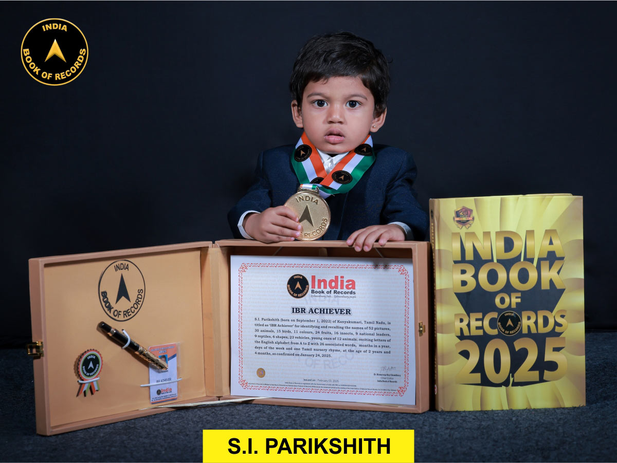 S.I. Parikshith - IBR Achiever - India Book of Records