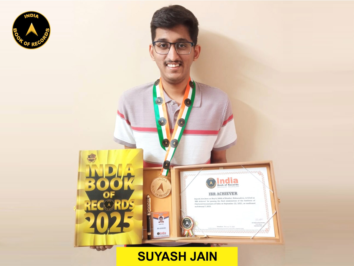 Suyash Jain -IBR Achiever