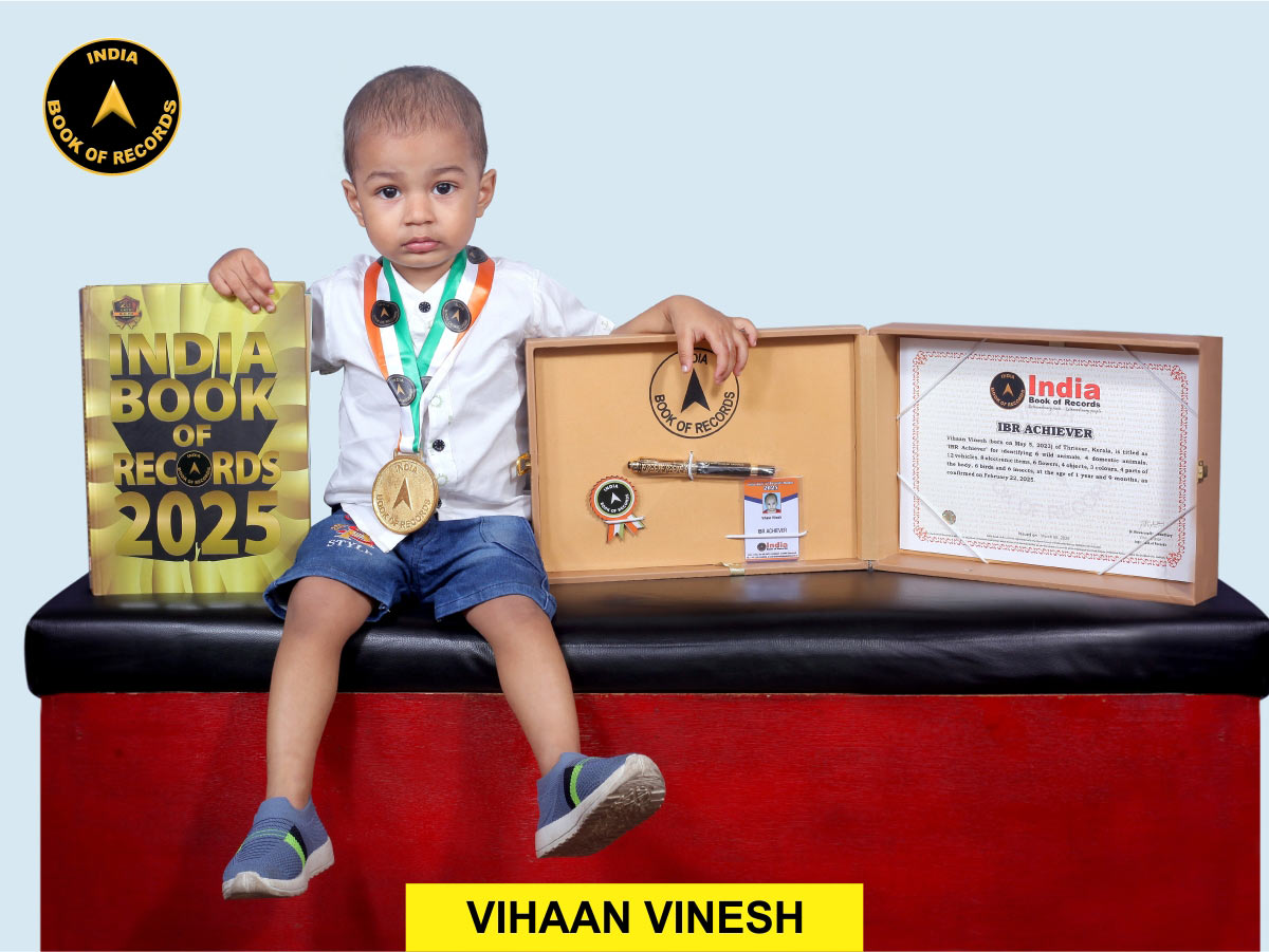 Vihaan Vinesh - IBR Achiever - India Book of Records