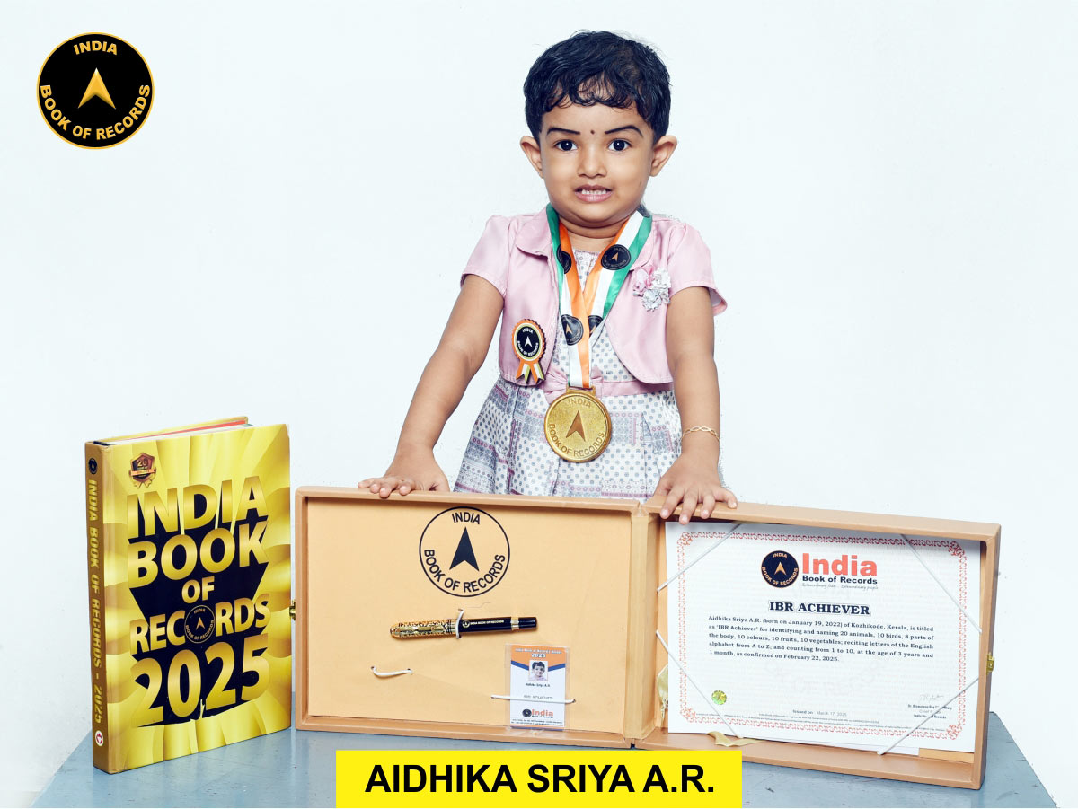 Aidhika Sriya A.R. - IBR Achiever