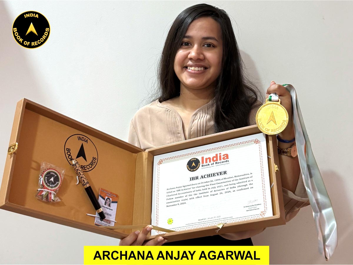 Archana Anjay Agarwal - IBR Achiever - India Book of Records