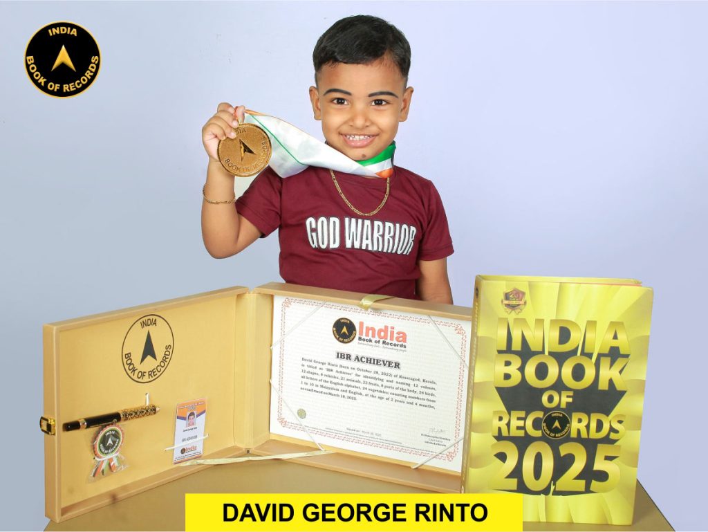 David George Rinto - IBR Achiever - India Book of Records