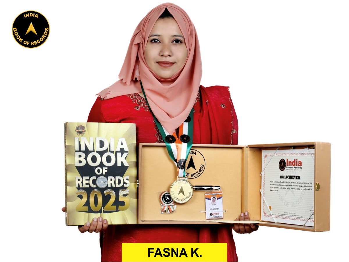 Fasna K. - IBR Achiever - India Book of Records