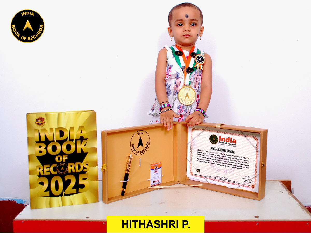 Hithashri P. - IBR Achiever - India Book of Records