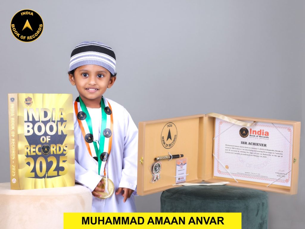 Muhammad Amaan Anvar - IBR Achiever - India Book of Records