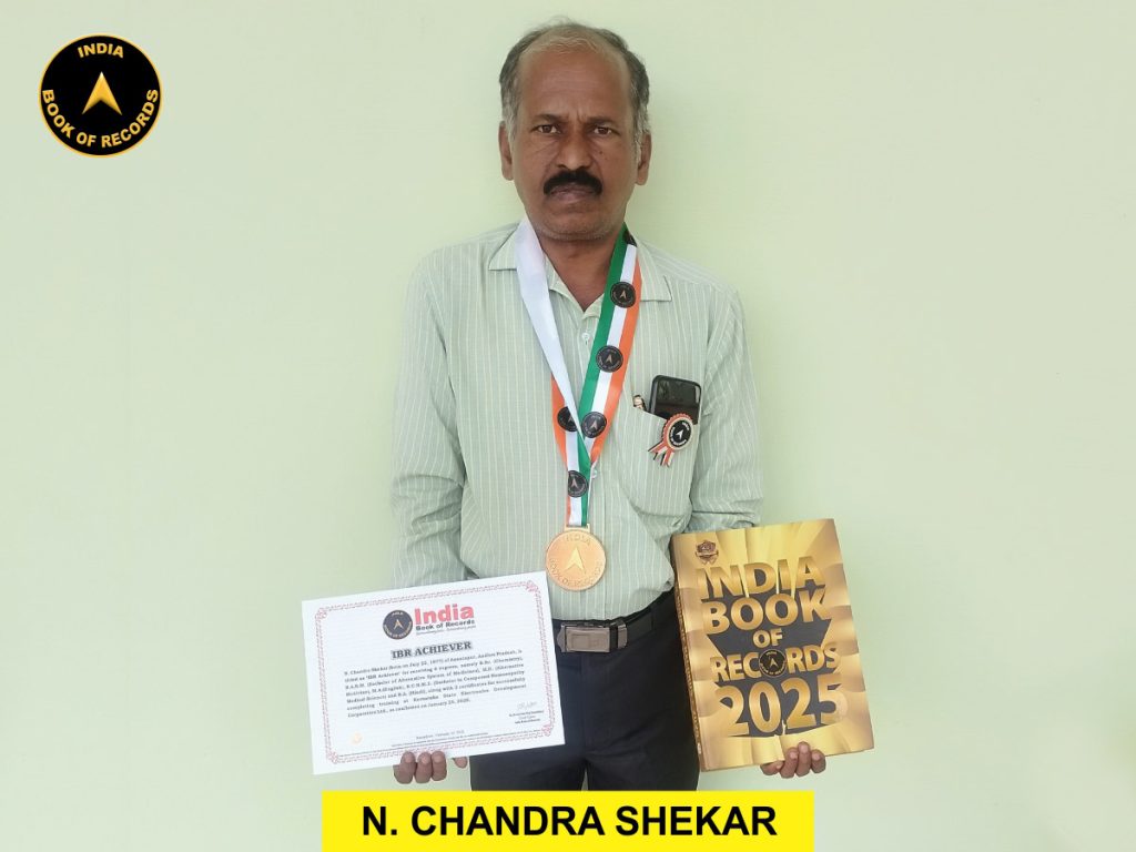 N. Chandra Shekar - IBR Achiever - India Book of Records