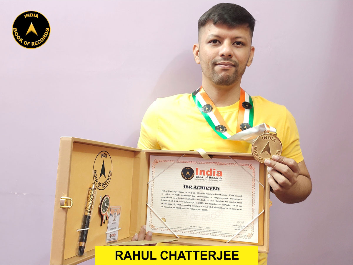 Rahul Chatterjee - IBR Achiever - India Book of Records