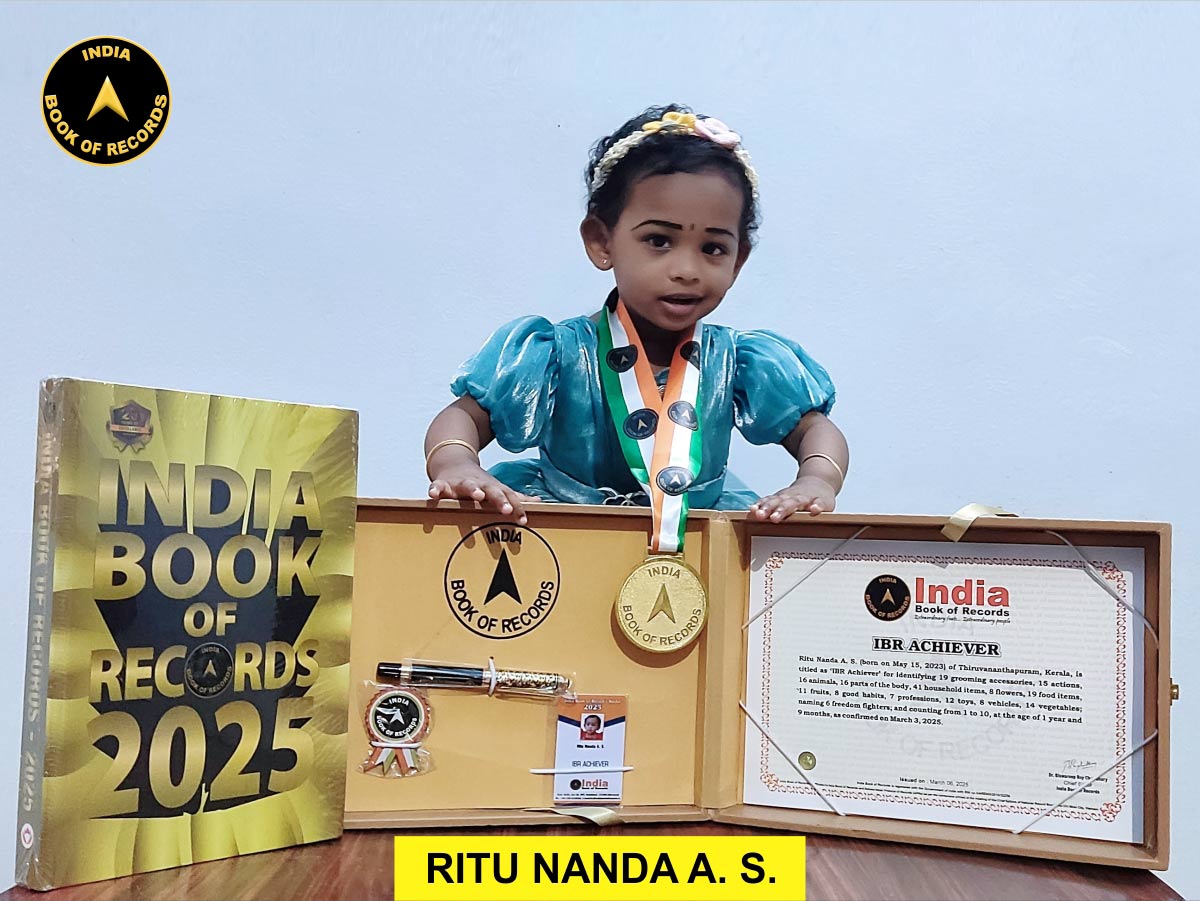 Ritu Nanda A. S. - IBR Achiever - India Book of Records
