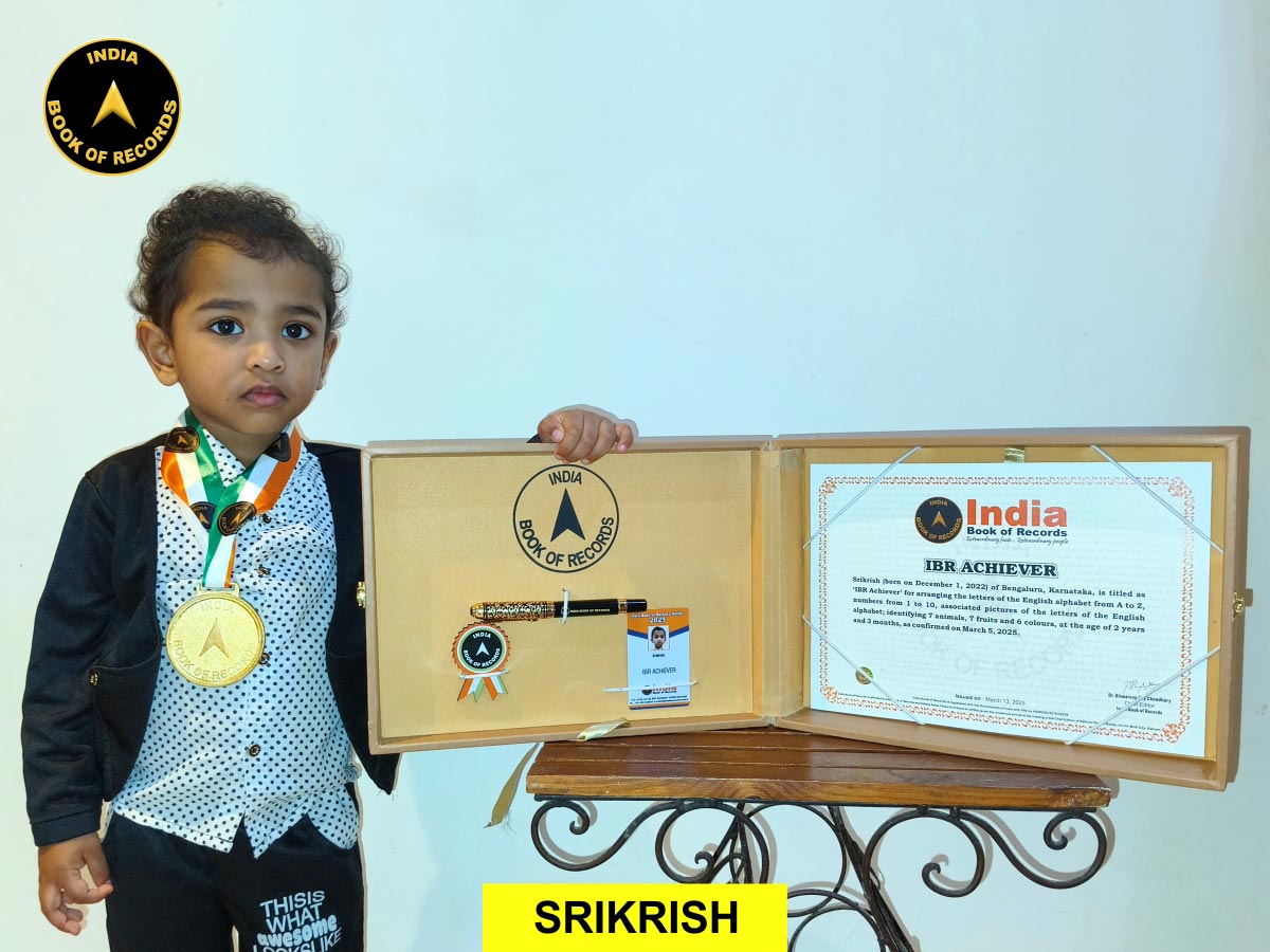 Srikrish - IBR Achiever - India Book of Records