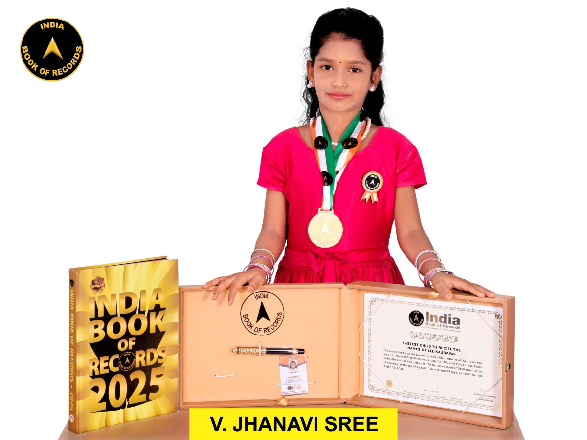 Fastest child to recite the names of all Kauravas - India Book of Records