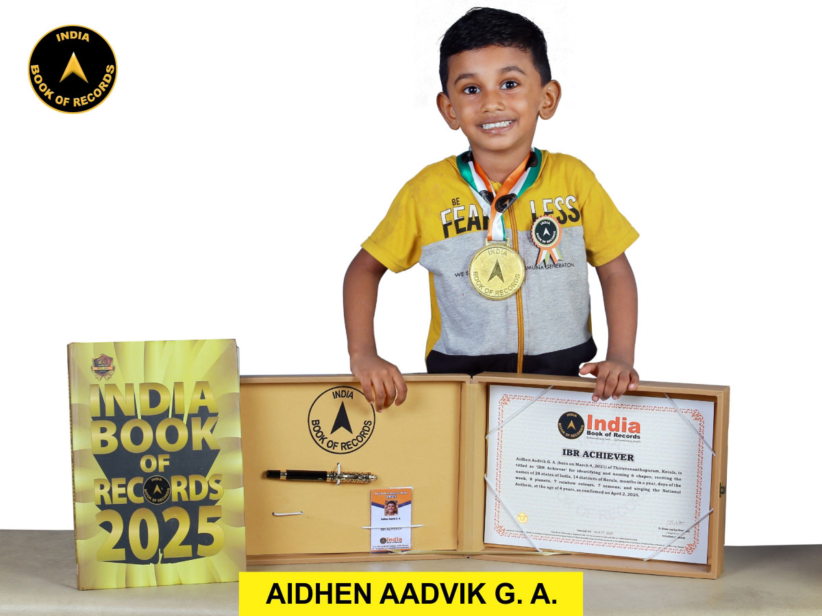 Aidhen Aadvik G. A. - IBR Achiever