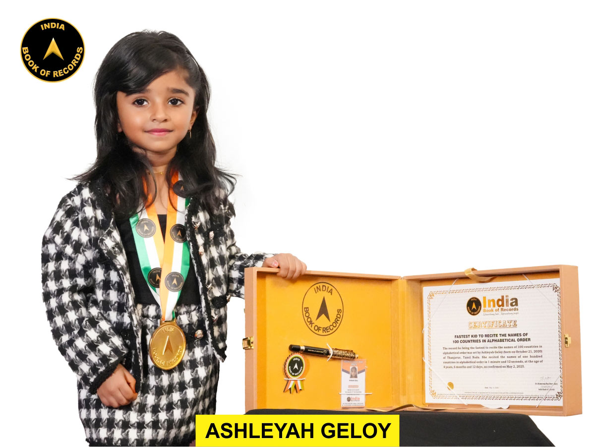 Fastest kid to recite the names of 100 countries in alphabetical order ...