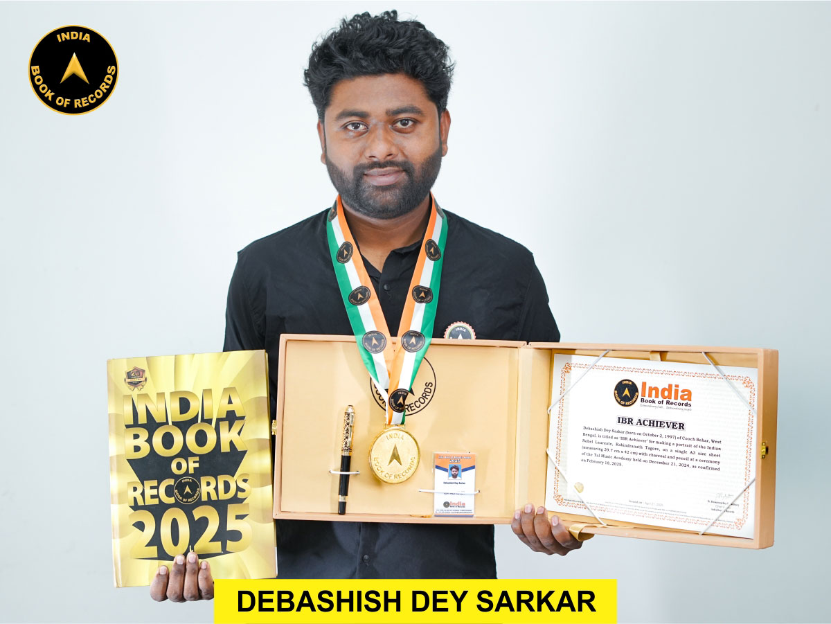 Debashish Dey Sarkar - IBR Achiever - India Book of Records