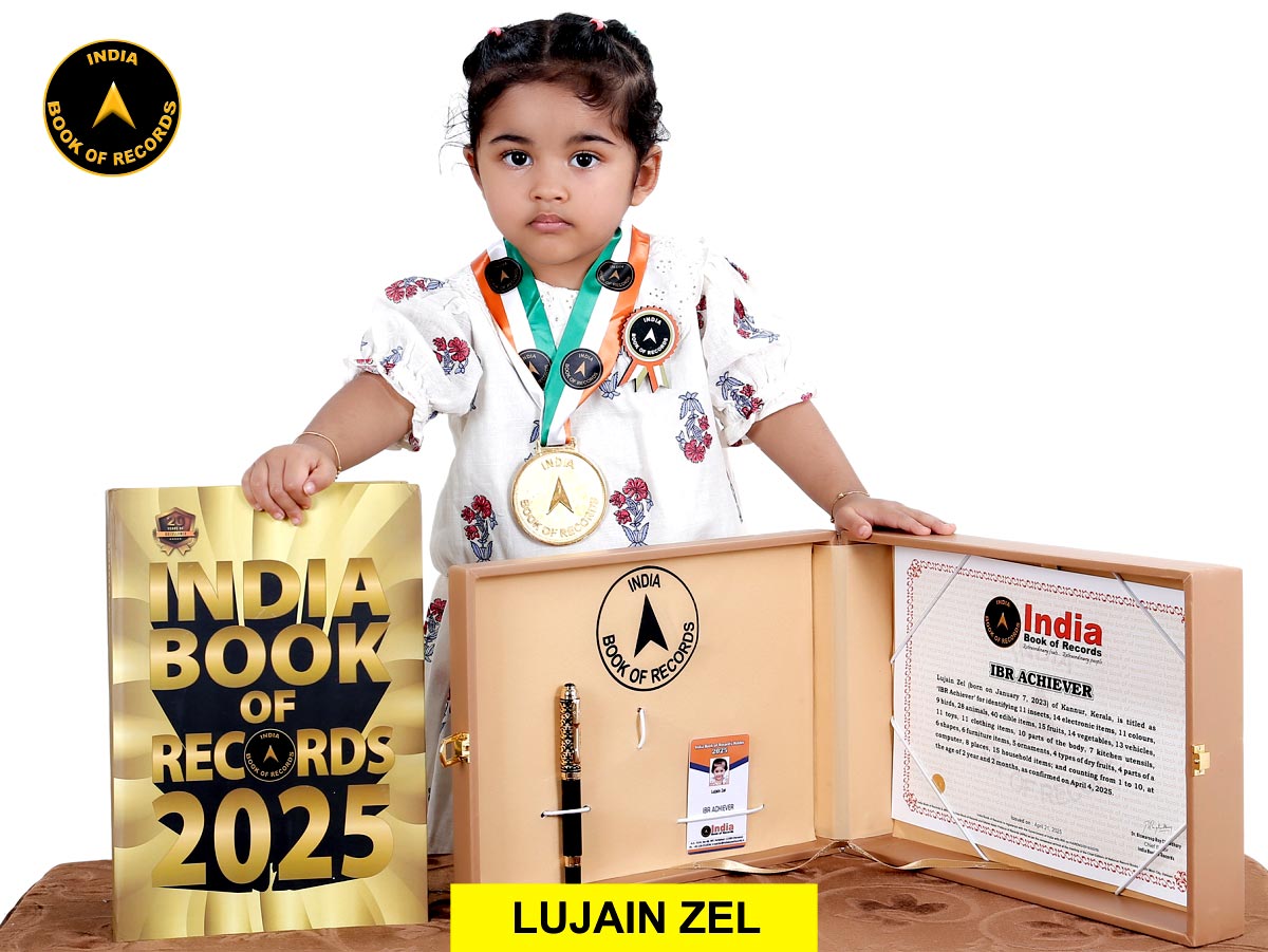 Lujain Zel - IBR Achiever - India Book of Records