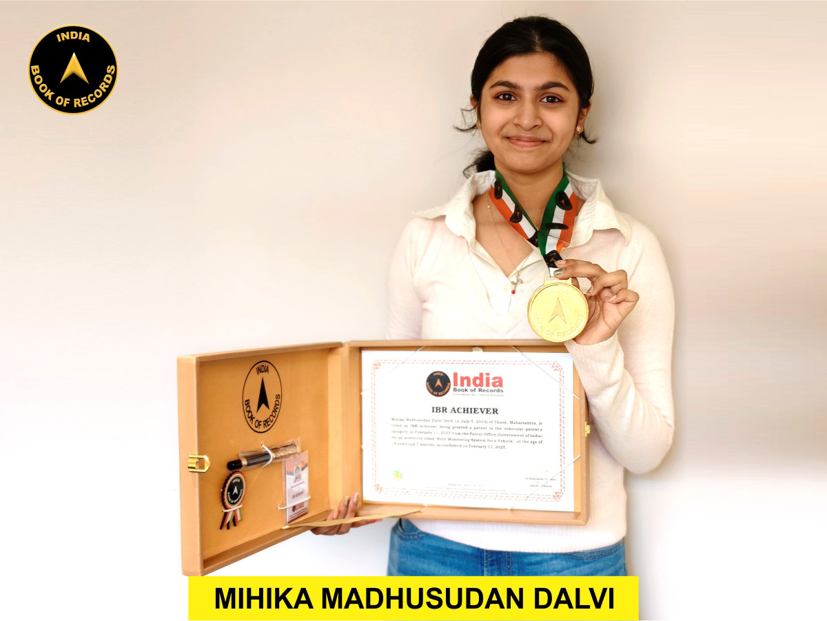 Mihika Madhusudan Dalvi - IBR Achiever - India Book of Records