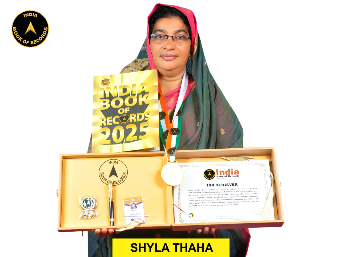 Shyla Thaha- IBR Achiever - India Book of Records