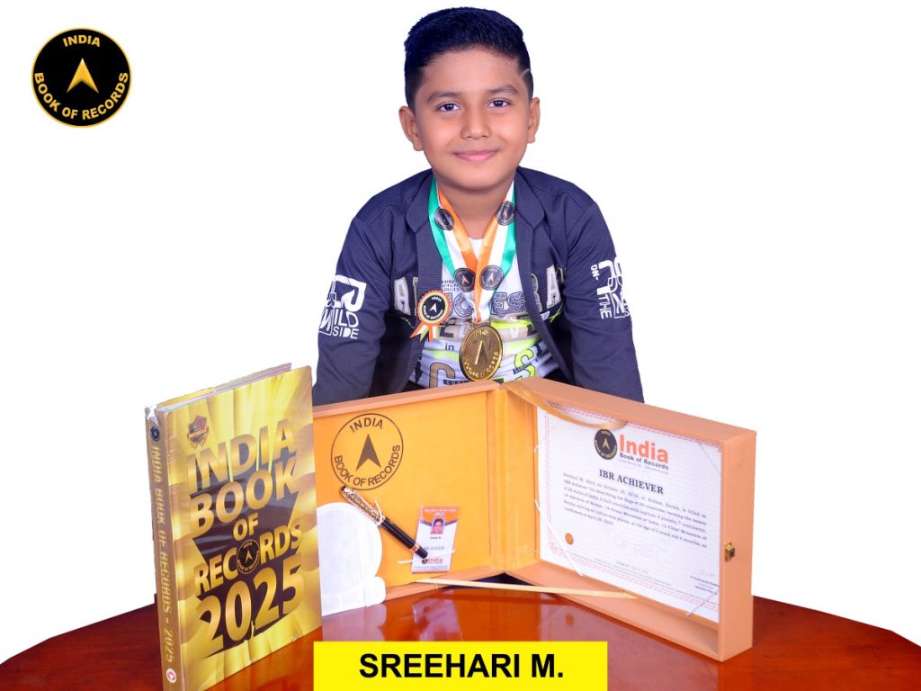 Sreehari M. - IBR Achiever - India Book of Records