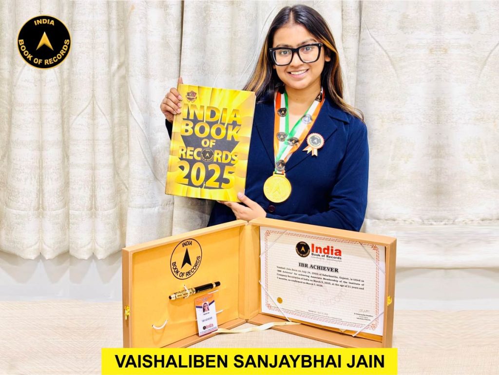Vaishali Jain- IBR Achiever - India Book of Records