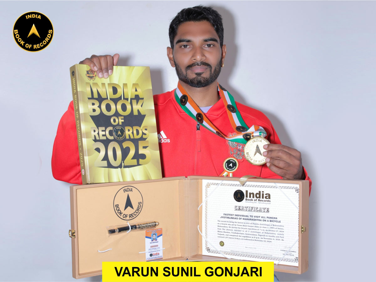 Fastest individual to visit all Pancha Jyotirlingas of Maharashtra