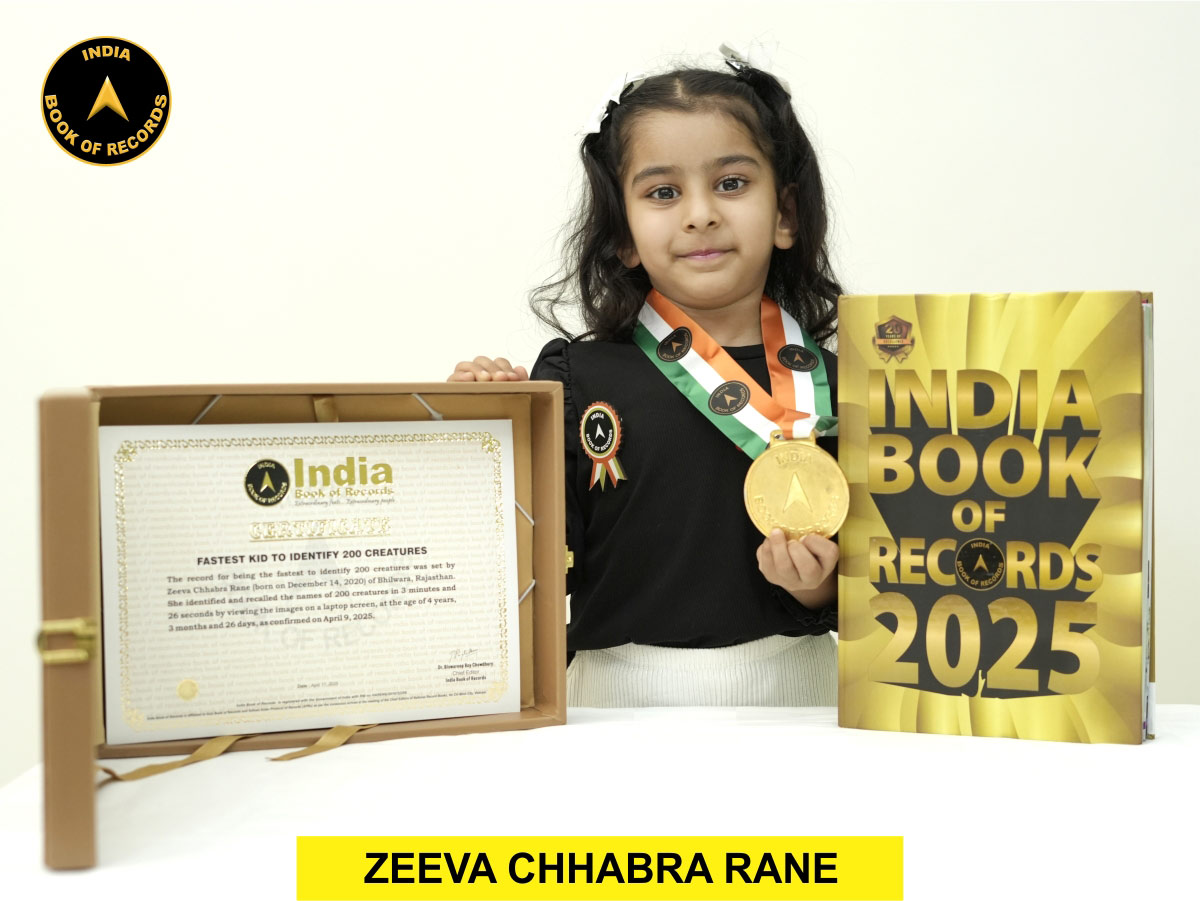 Fastest kid to identify 200 creatures - India Book of Records
