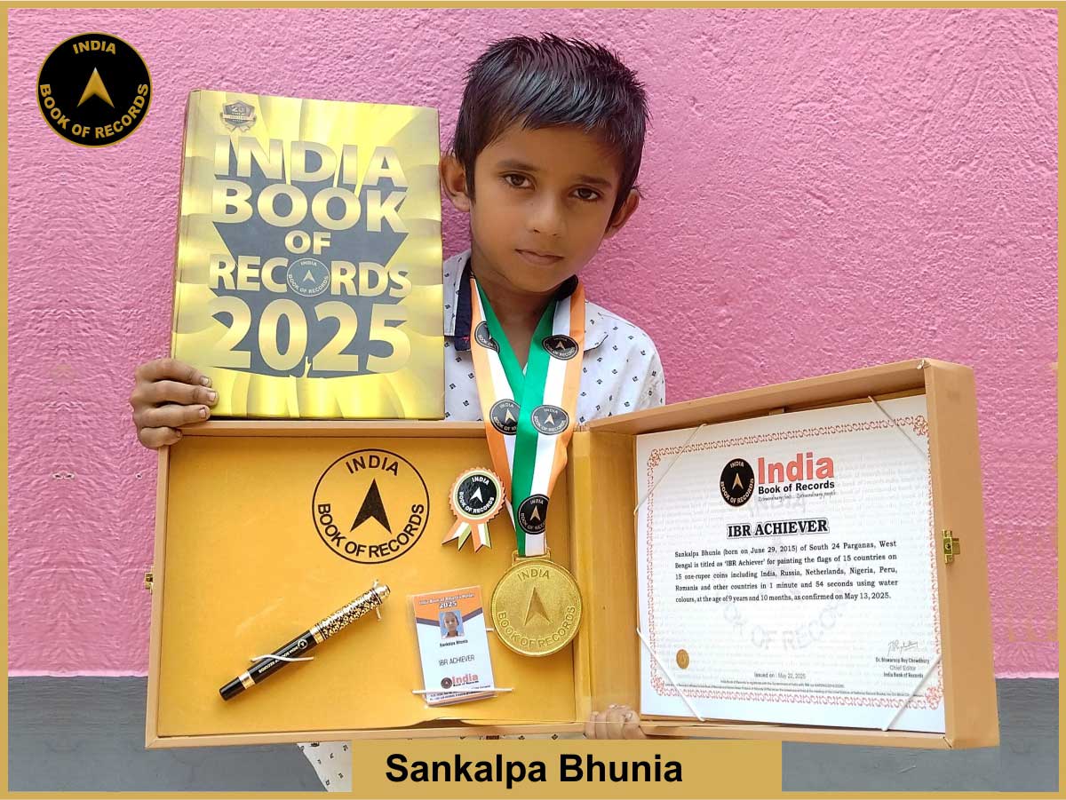 Sankalpa Bhunia - IBR Achiever - India Book of Records