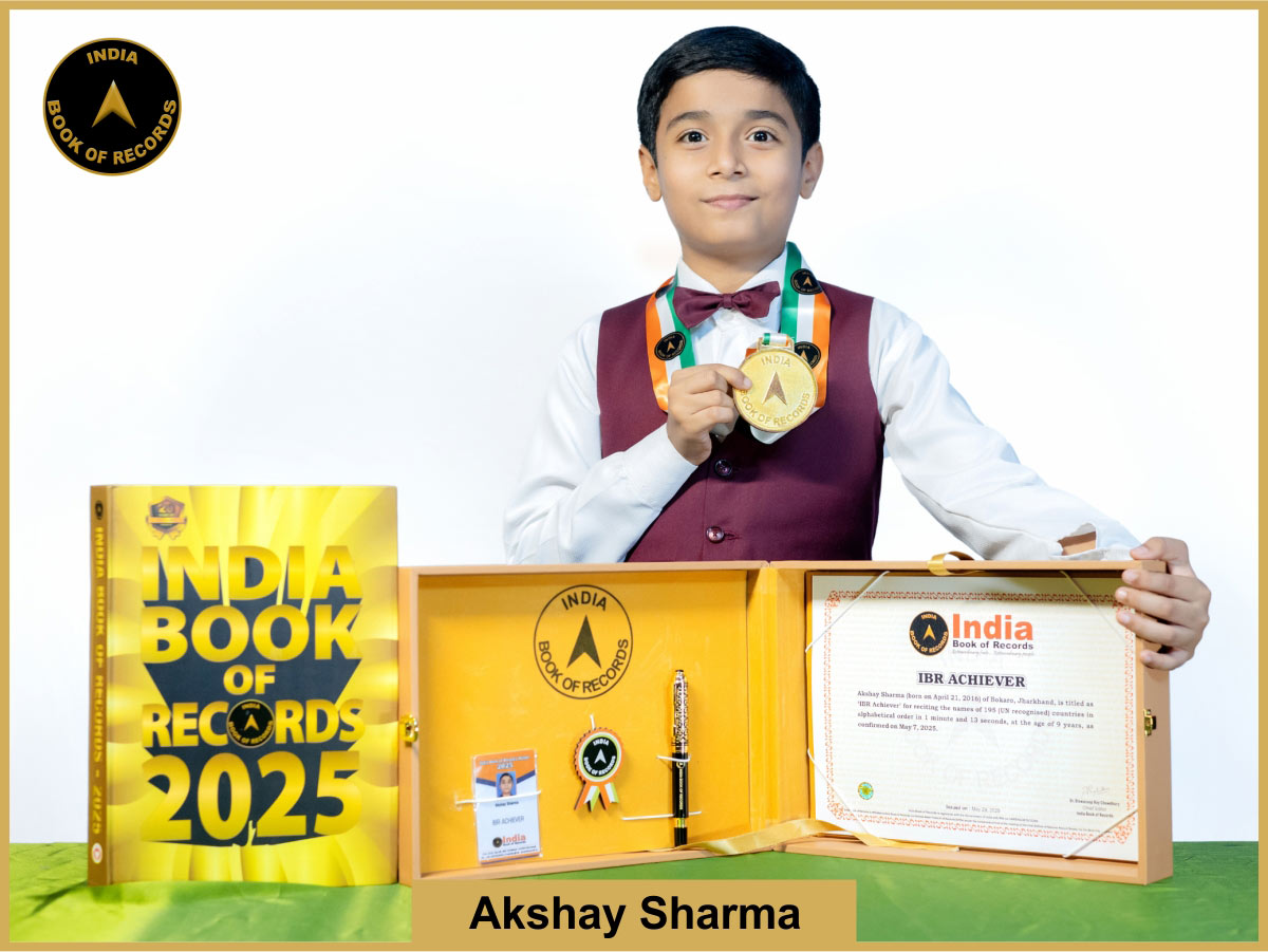 Akshay Sharma- IBR Achiever - India Book of Records