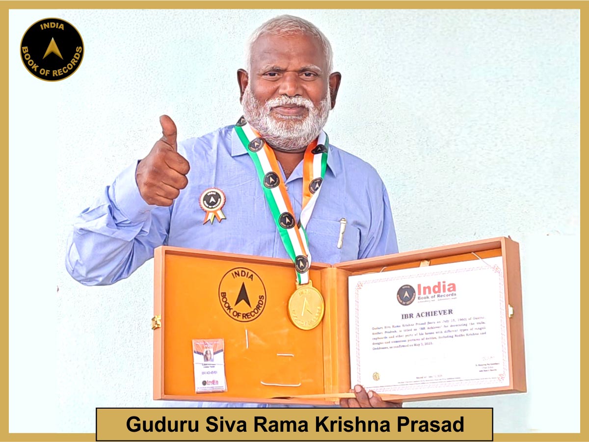 Guduru Siva Rama Krishna Prasad - IBR Achiever - India Book of Records